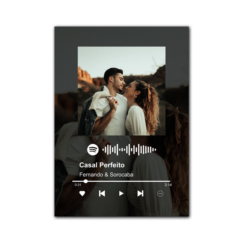 Quadro Placa Spotify Interativa - Diversos Modelos - Personalizado | Shopee Brasil