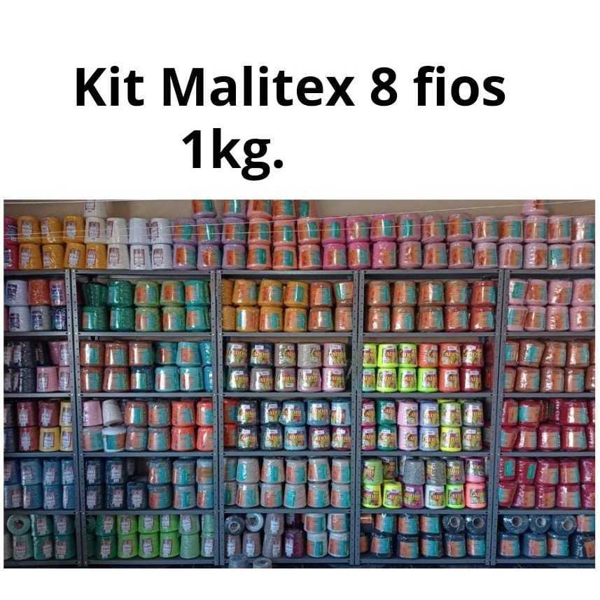 Kit com 4 Unidades Barbante fio 8 1 kg. Malitex | Shopee Brasil