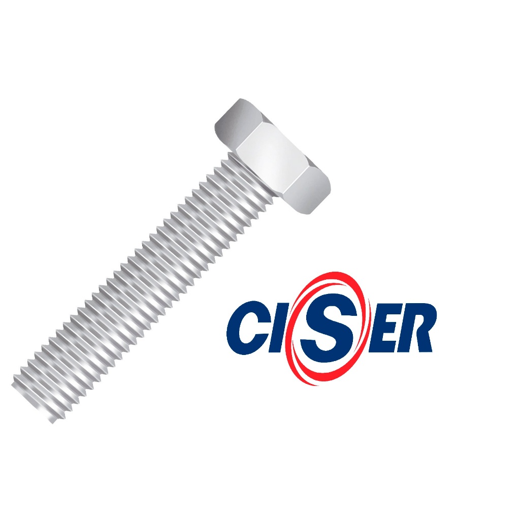 PARAFUSO SEXTAVADO 5/16 X 2 ZINCADO BRANCO CISER 50 PEÇAS | Shopee Brasil