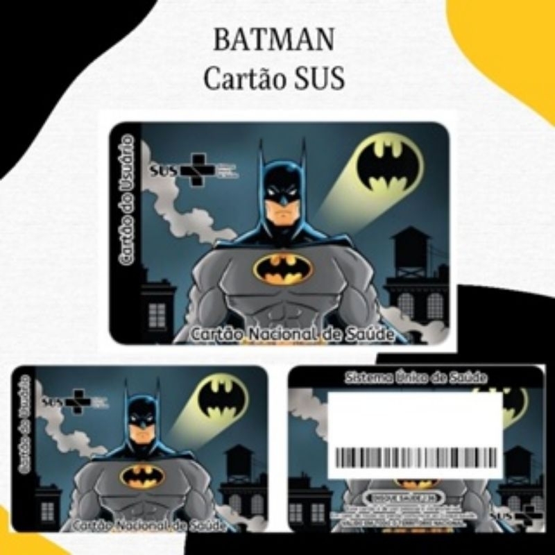 Cartao SUS Batman | Shopee Brasil
