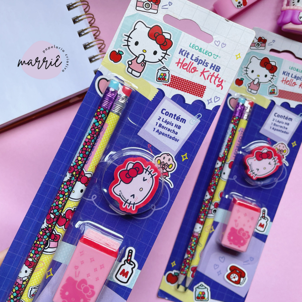 Kit Lápis HB Hello Kitty Leo&Leo | Shopee Brasil