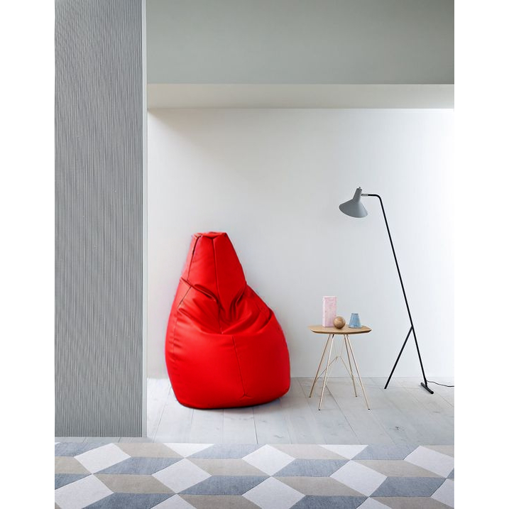 Puff Pera Adulto Novo Corino Para sentar Sala Quarto Escritório ...