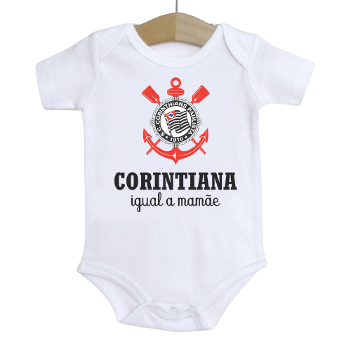 Roupa de Bebê Body time Futebol timão igual mamãe menina | Shopee Brasil