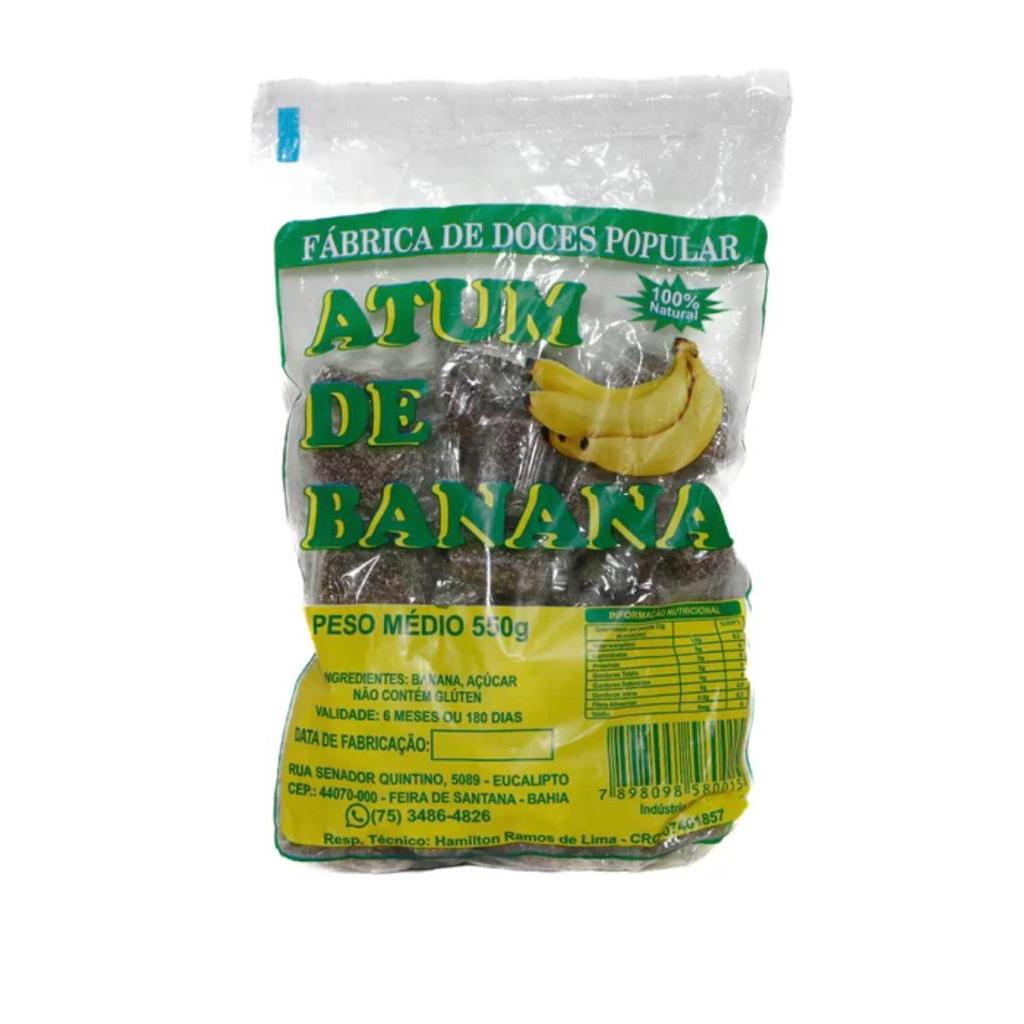 Atum de Banana 100 % Natural 550g - Doces Popular | Shopee Brasil