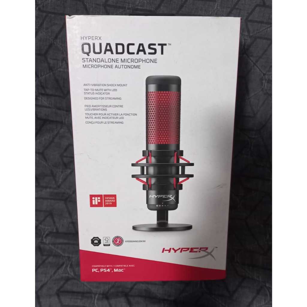 Microfone HyperX Quadcast | Shopee Brasil