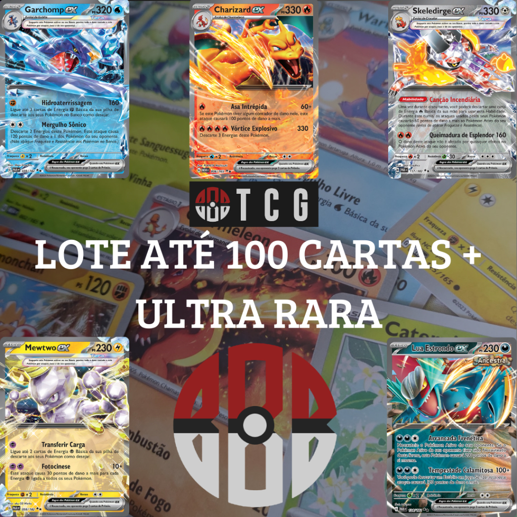 Até 100 Cartas Pokémon Tcg Originais Copag Ultra Rara Garantida