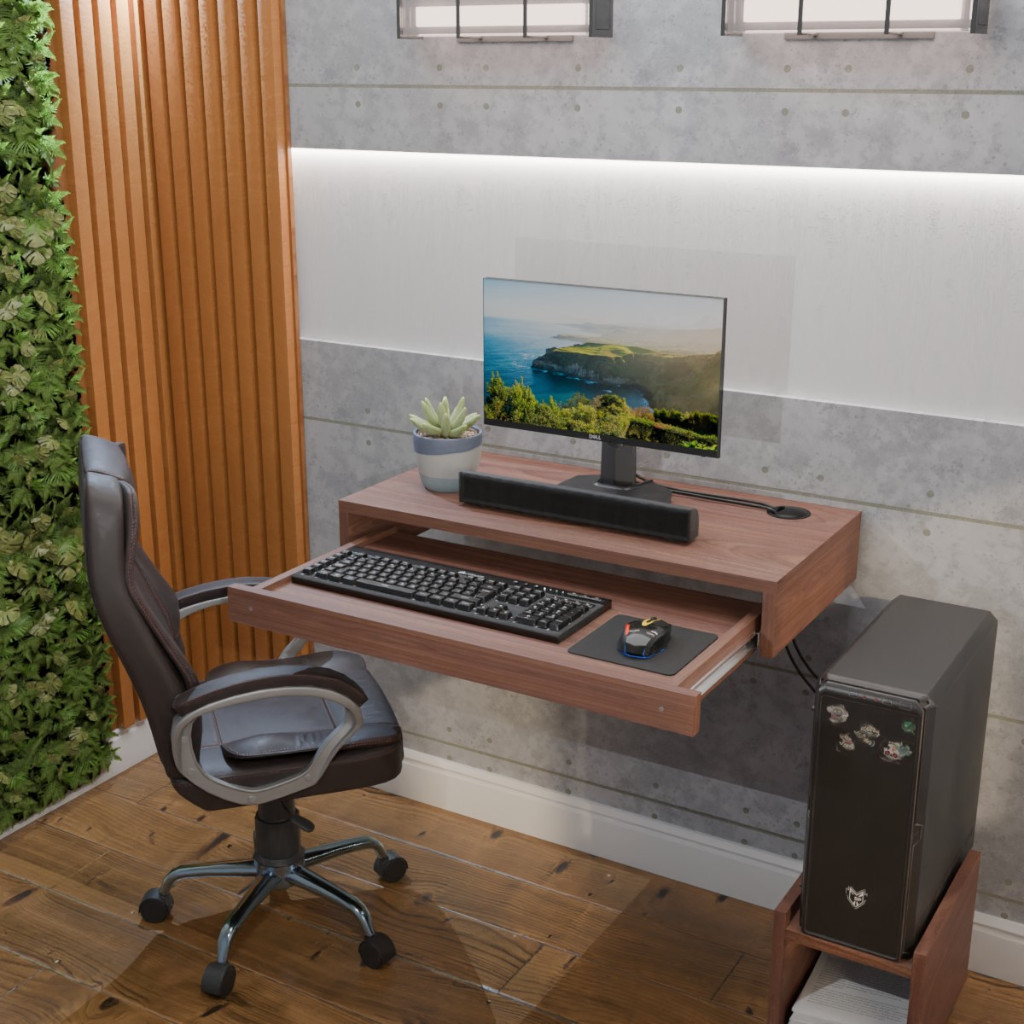 Suporte Suspenso de Parede para Monitor,Computador ou Notebook, com ...