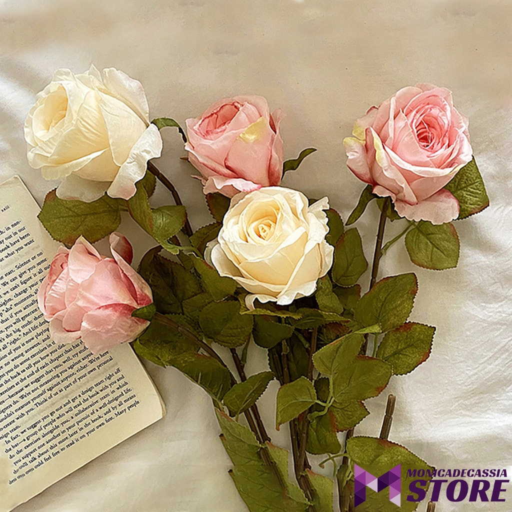 Flor Artificial De Natal Para Decoração Flores Artificiais Rosa ...