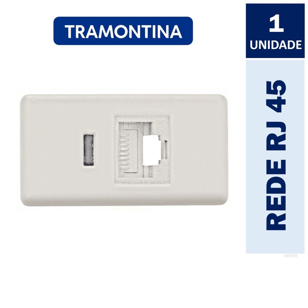 Módulo Tomada RJ 45 CAT6 Branco Tramontina ( Linhas Liz Giz Lux Tablet ...