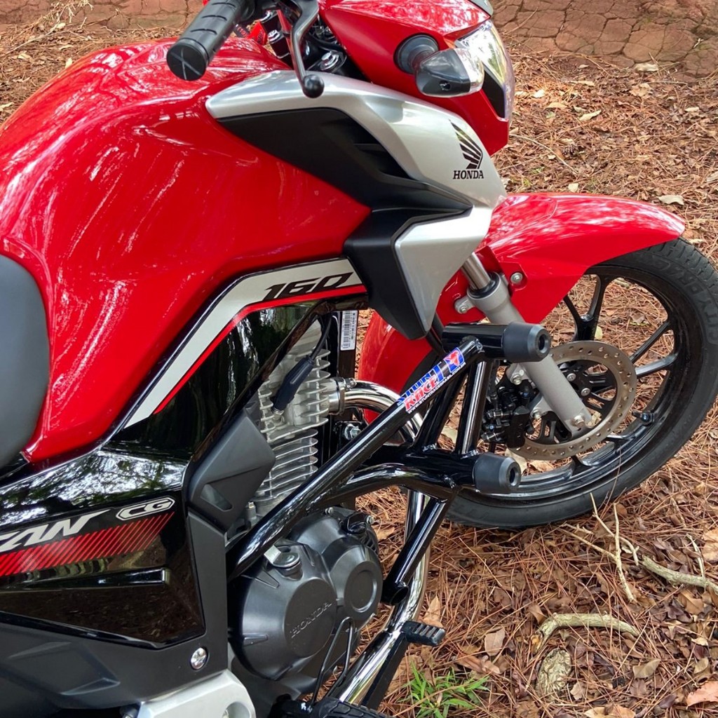 Protetor de Motor Stunt Race Stunt Cage Fan 160 Titan 160 Todos os ...