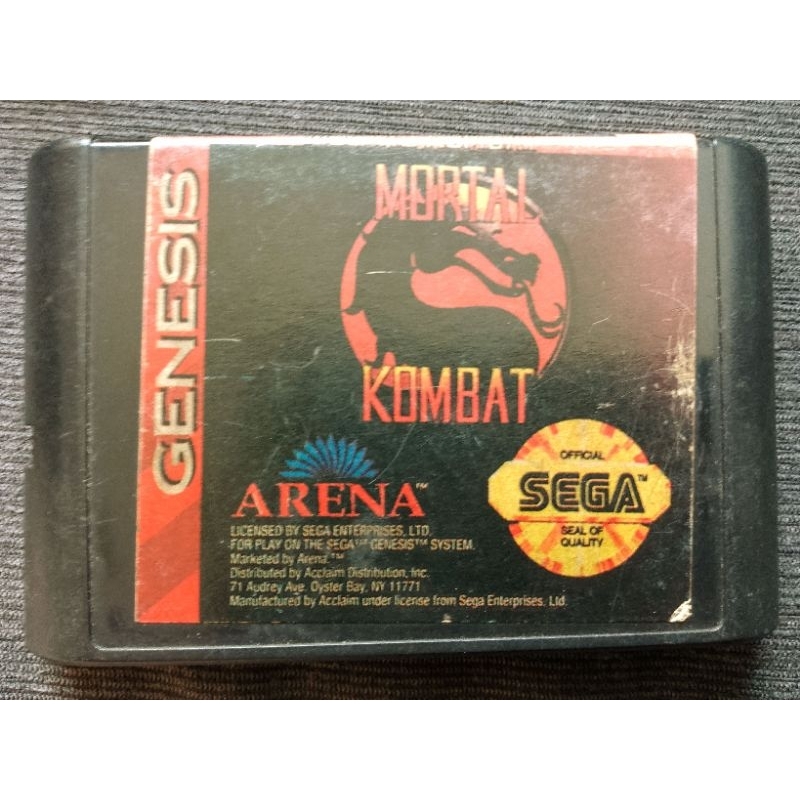 Cartucho paralelo MORTAL KOMBAT Mega Drive | Shopee Brasil