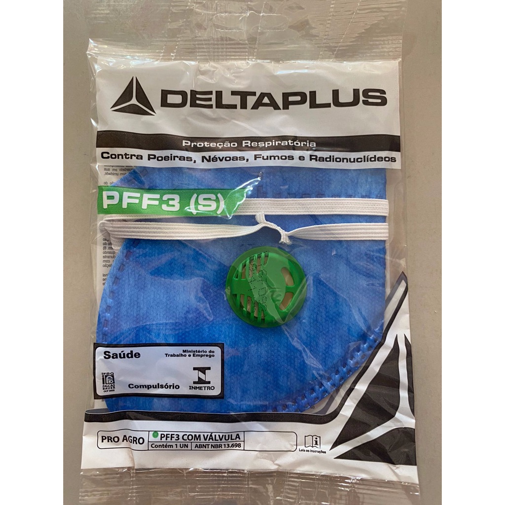 MASCARA DESCARTAVEL RESPIRADOR DELTA PFF3 COM VALVULA | Shopee Brasil