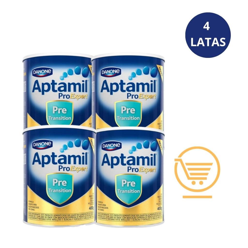 Aptamil Pre Transition 400g - Kit 4 latas | Shopee Brasil