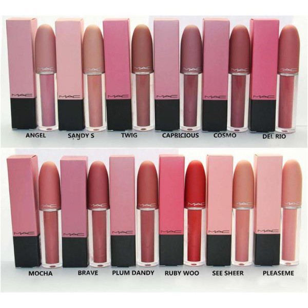 Gloss Mac Lustre Lip Gloss Batom liquido lipstick Lip hidratante labios ...