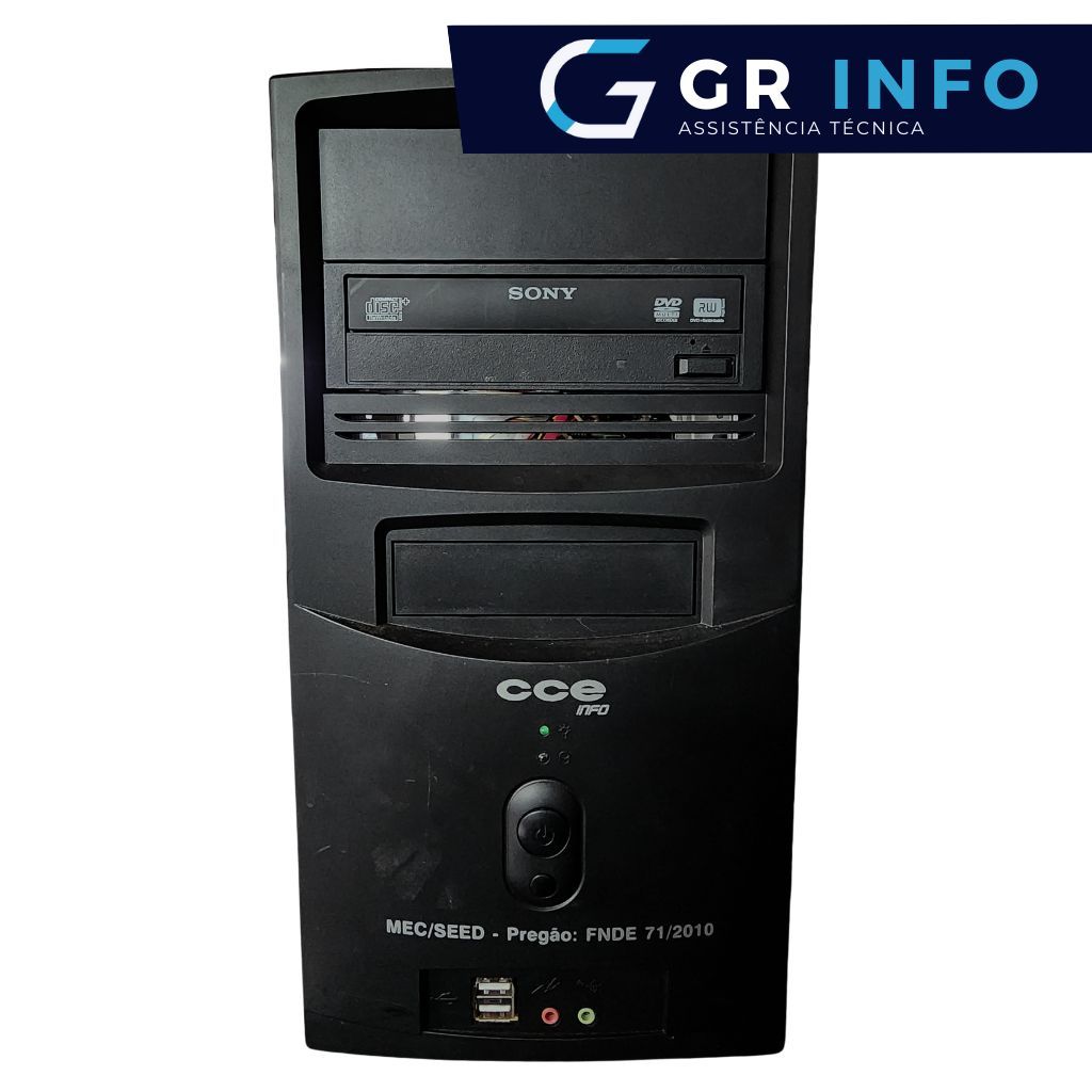 CPU Gabinete Computador CCE 4GB DDR3 320GB HD | Shopee Brasil