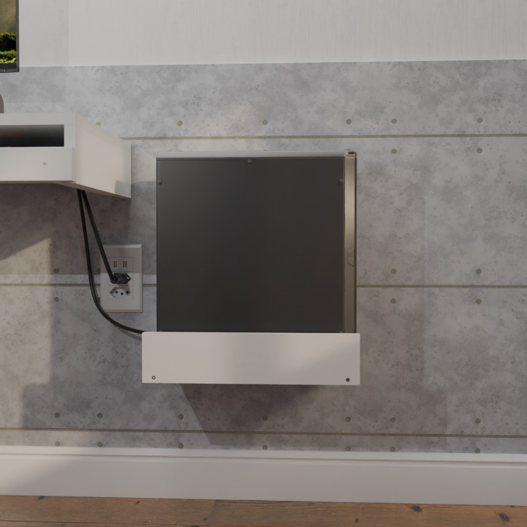 Suporte Cpu De Parede Prateleira 28x18x40 2 Posições | Shopee Brasil