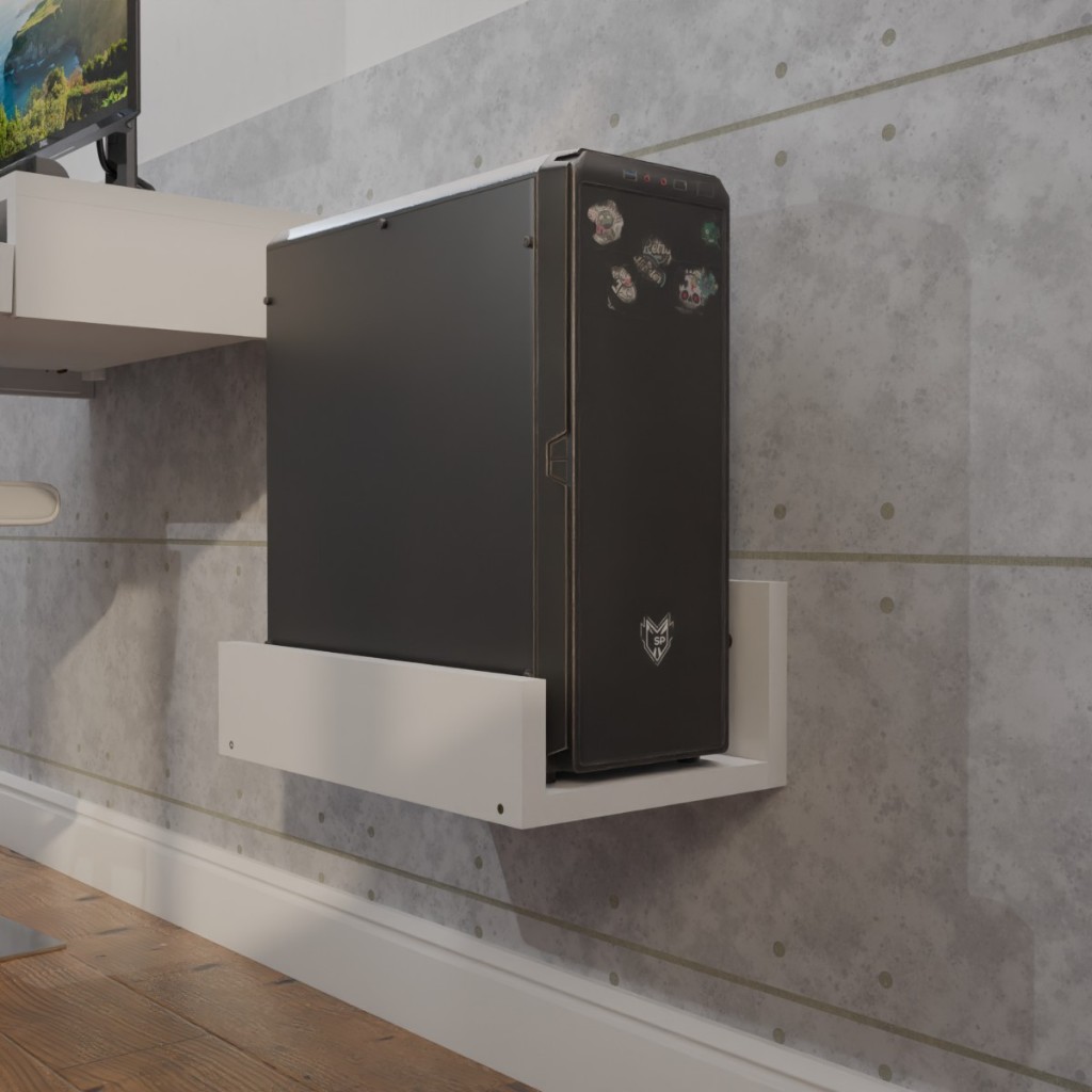 Suporte Cpu De Parede Prateleira 28x18x40 2 Posições | Shopee Brasil