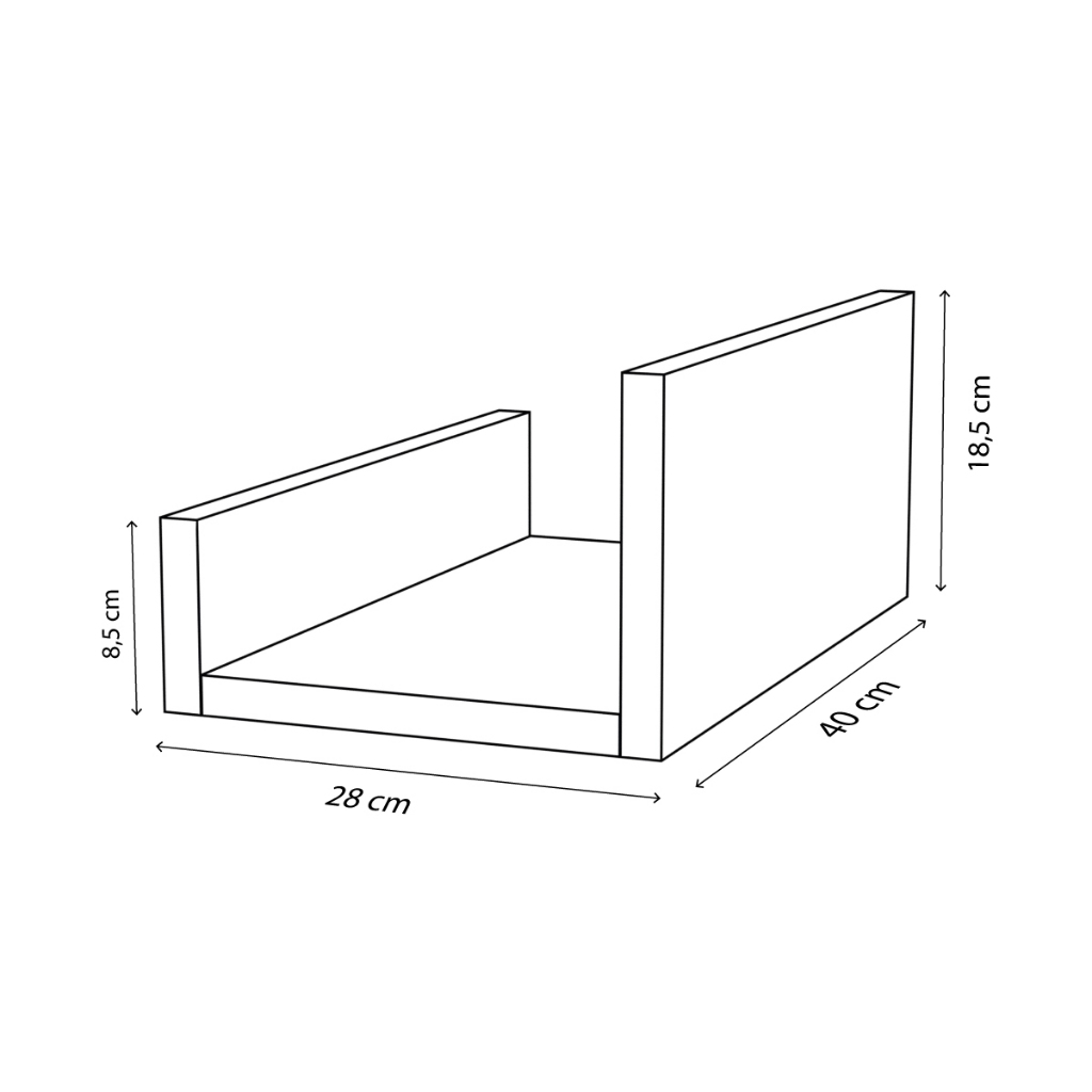 Suporte Cpu De Parede Prateleira 28x18x40 2 Posições | Shopee Brasil
