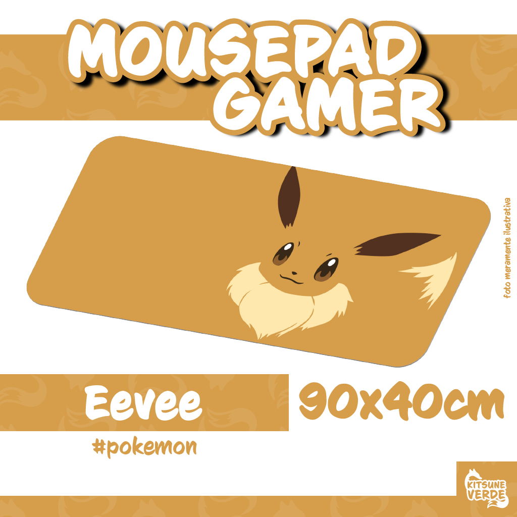 Mouse Pad Gamer Personalizado - Eevee Flareon Jolteon Vaporeon Espeon ...