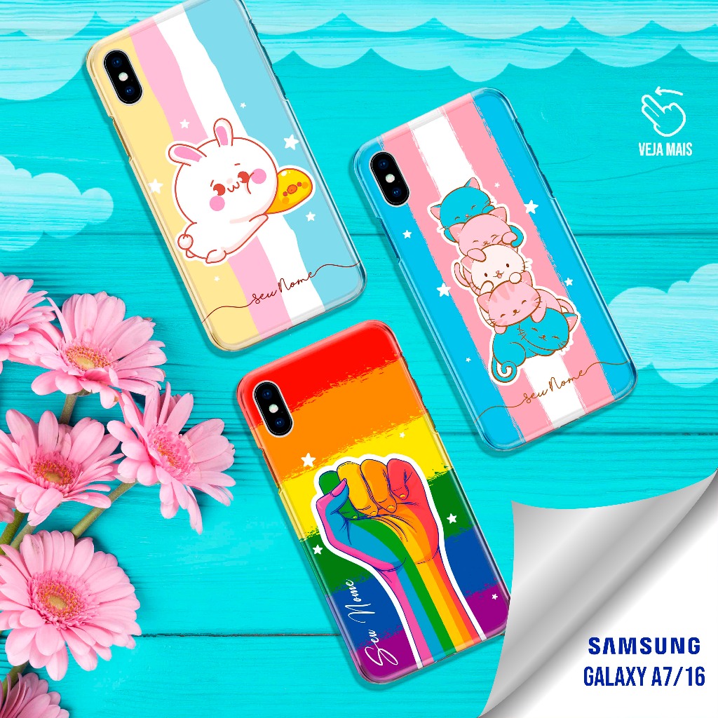 Capa Capinha - Galaxy A7-16 - Arco-íris | Shopee Brasil
