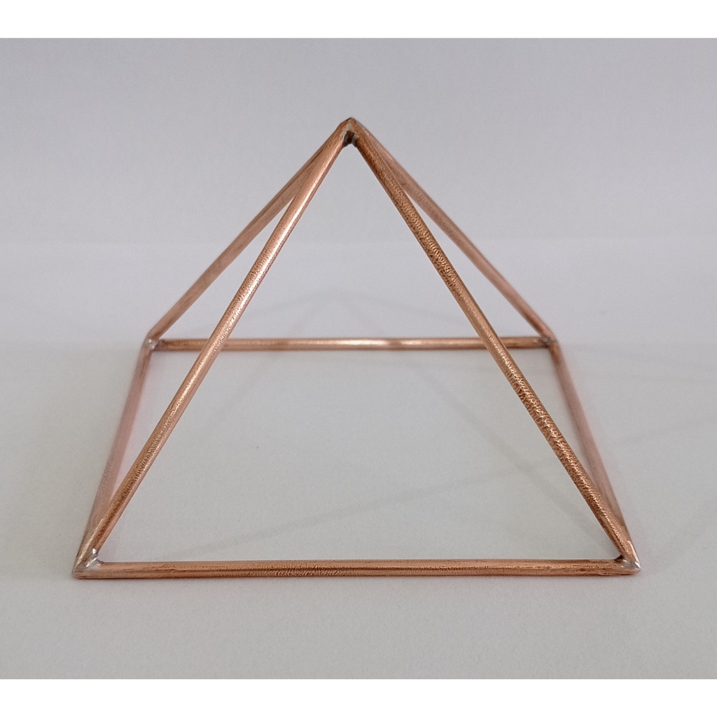 Pirâmide Cobre Radiestesia 10 cm de Base | Shopee Brasil