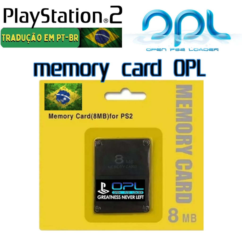 Memory Card PS2 OPL em Portugues BR, melhor versão para ps2 SLIM ...
