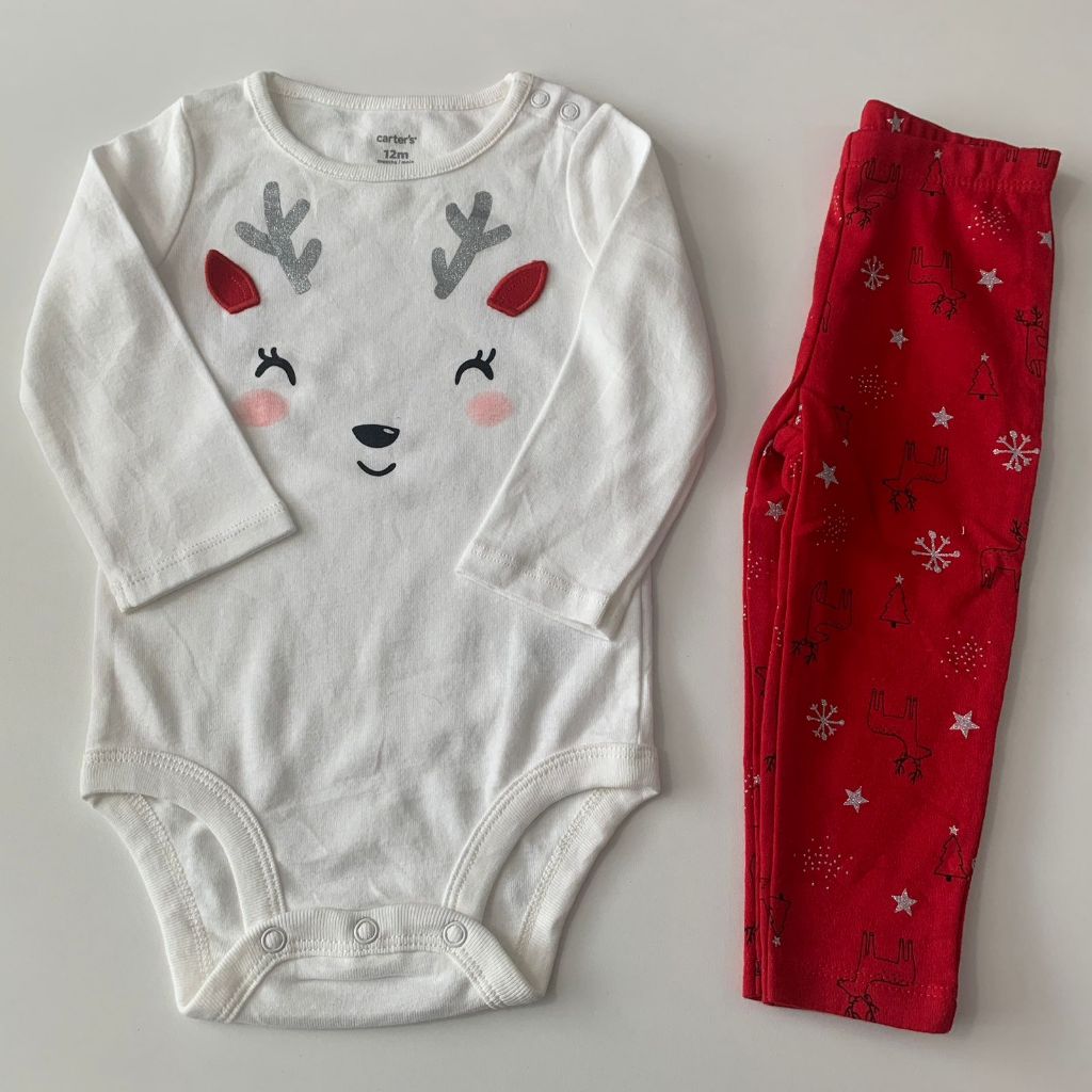 Conjunto Alce vermelho - C@rters (12 meses) | Shopee Brasil