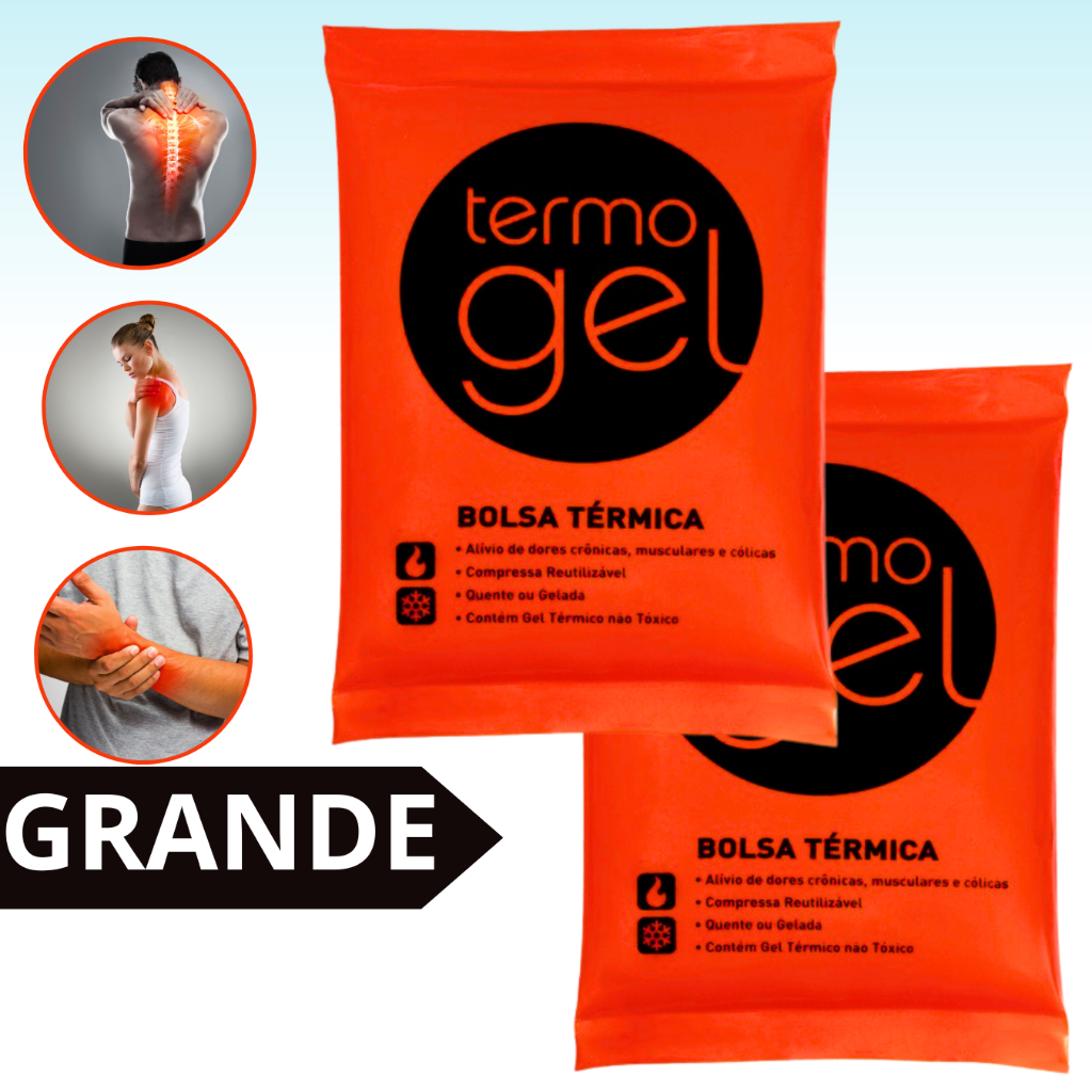 2 Und Bolsa Gel Grande 500ML Compressa Gelo Quente Fria Termo Gel P ...