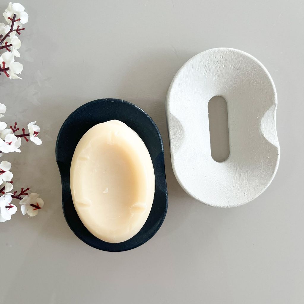 Saboneteira Banheiro em Cimento Oval | Shopee Brasil