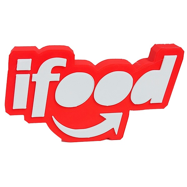 Logo Ifood 3D Para Decoração de Bancada | Shopee Brasil