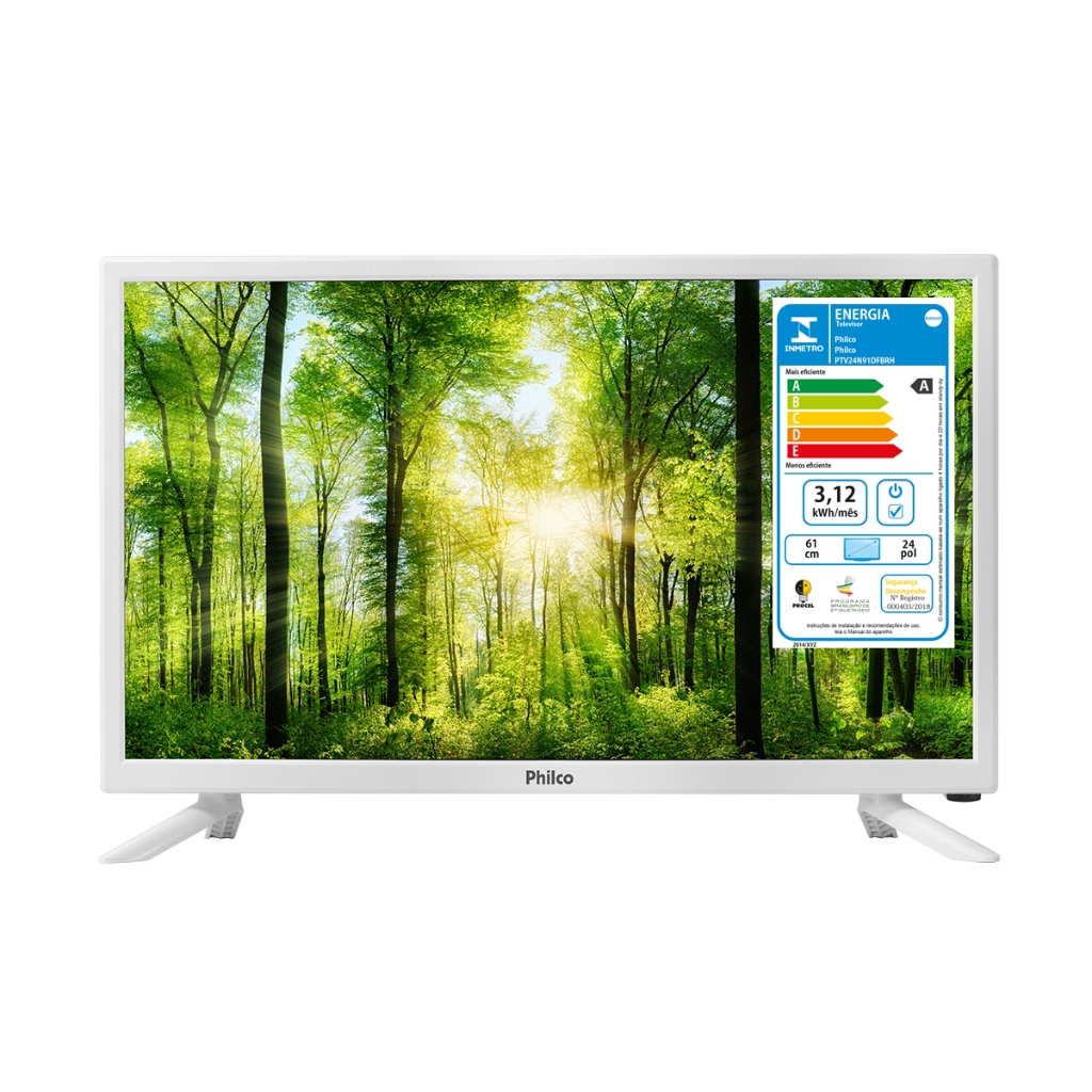 TV Philco 24” PTV24N91DFBRH LED HD C/ Receptor Digital HDMI | Shopee Brasil