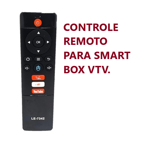 CONTROLE REMOTO PARA SMART BOX VTV LE-7342 | Shopee Brasil
