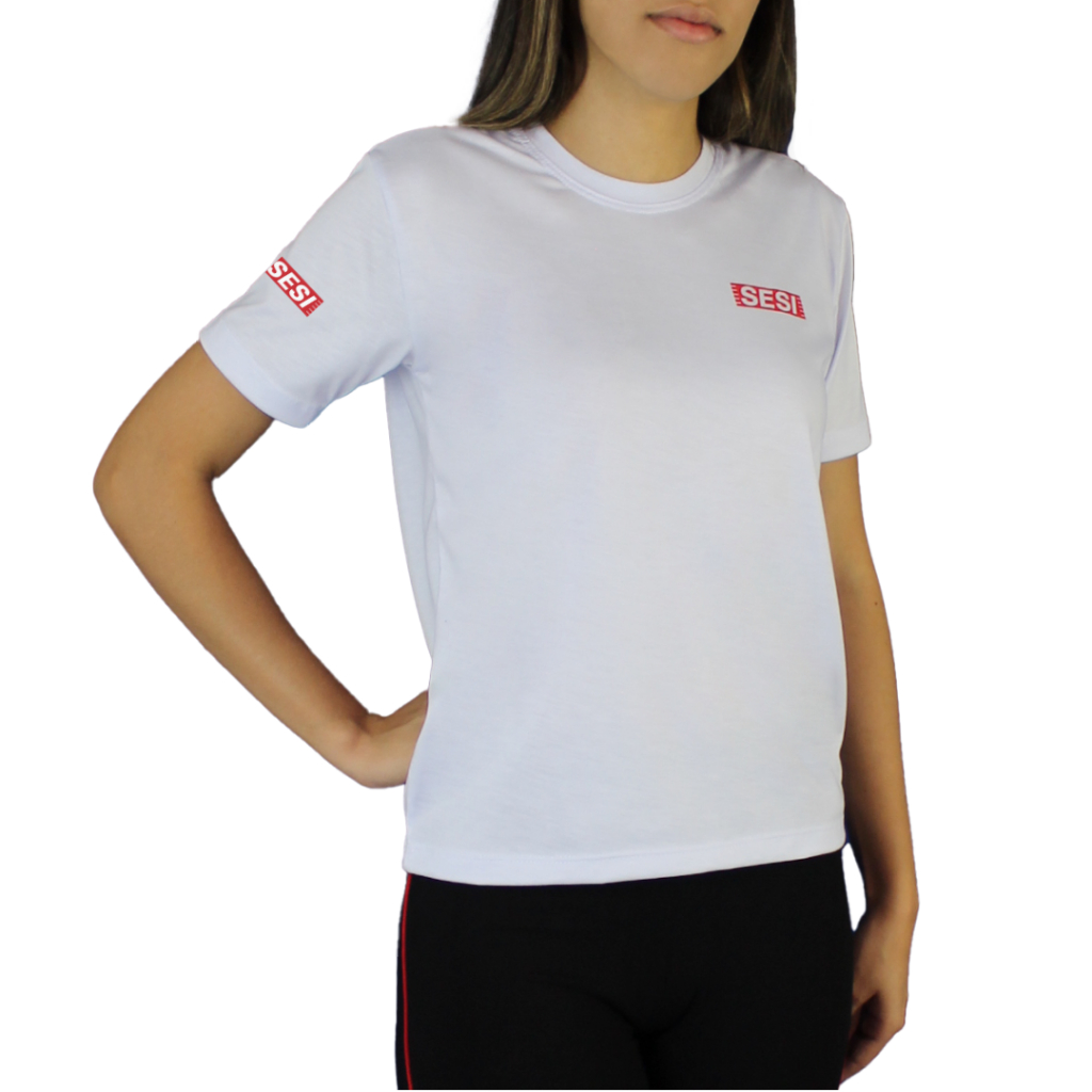 Uniforme Camiseta SESI Branca infantil | Shopee Brasil