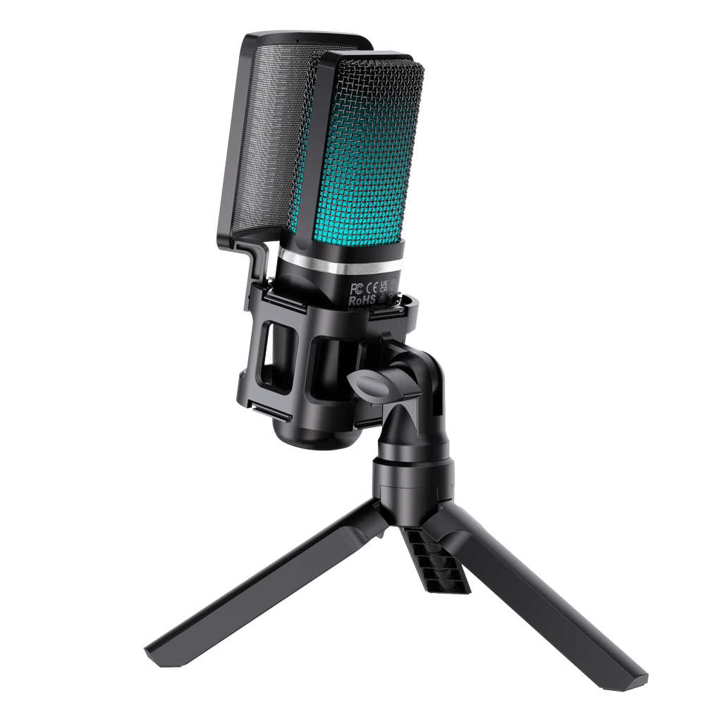 Microfone gamer RGB Zealsound A68 para pc gamer e Streaming áudio ...