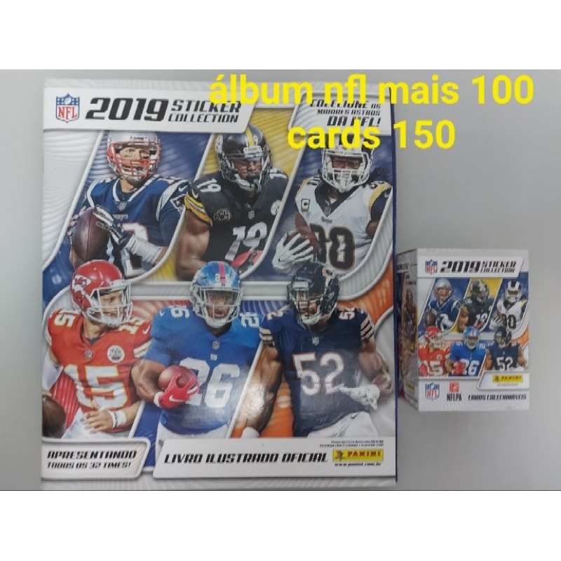 album de figurinhas nfl com cards | Shopee Brasil