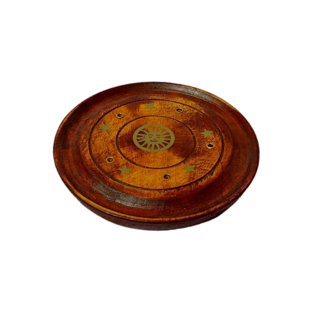 Incensário Madeira Indiana Sol. | Shopee Brasil