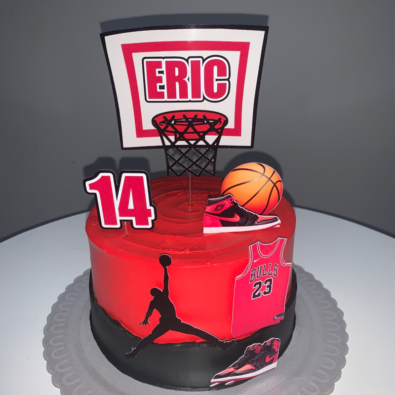 Topo de Bolo - Topper de Bolo Personalizado Aniversário Basquete ...