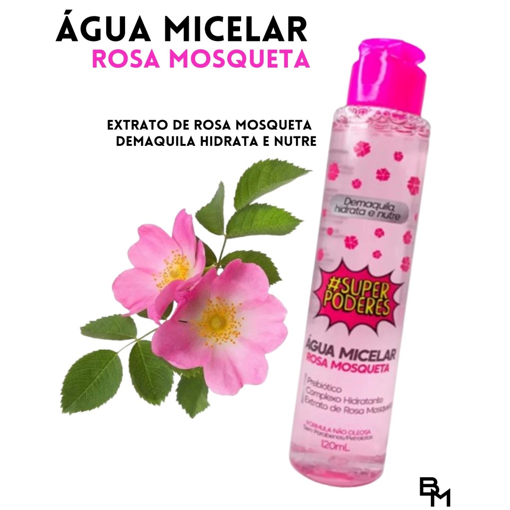 Super Poderes Água Micelar Rosa Mosqueta 120ml | Shopee Brasil