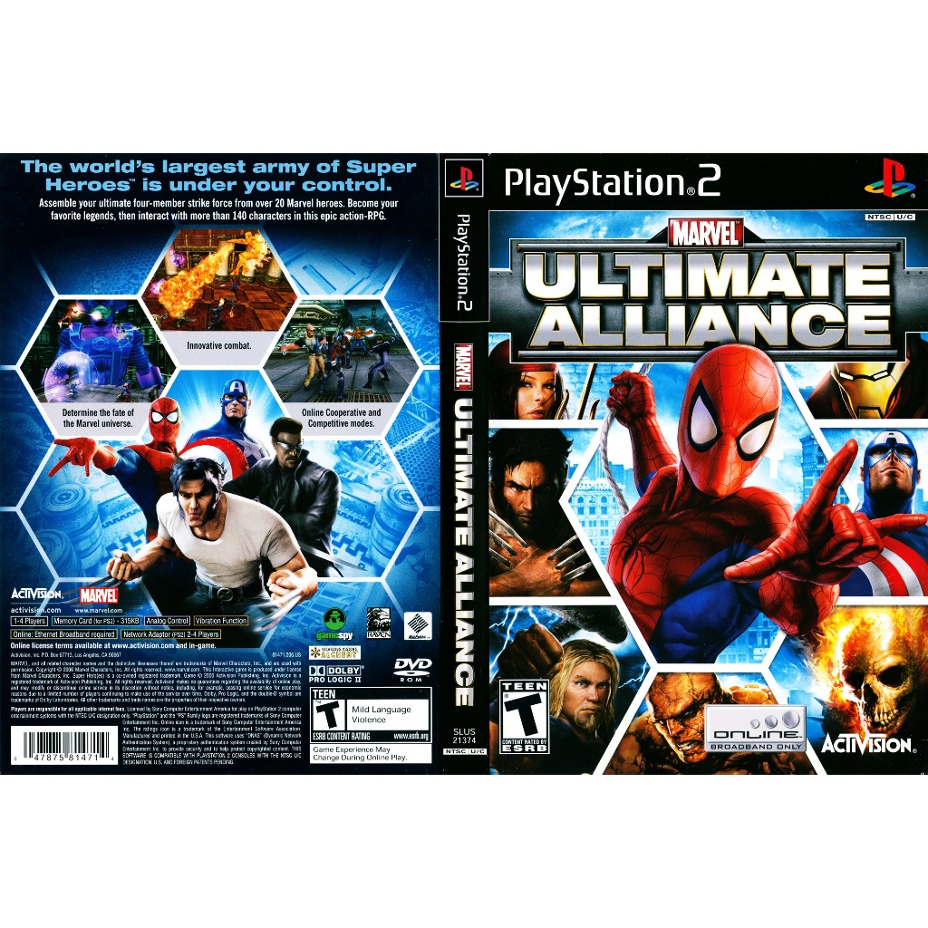 Ps2 Marvel Ultimate Alliance Capa Hd | Shopee Brasil