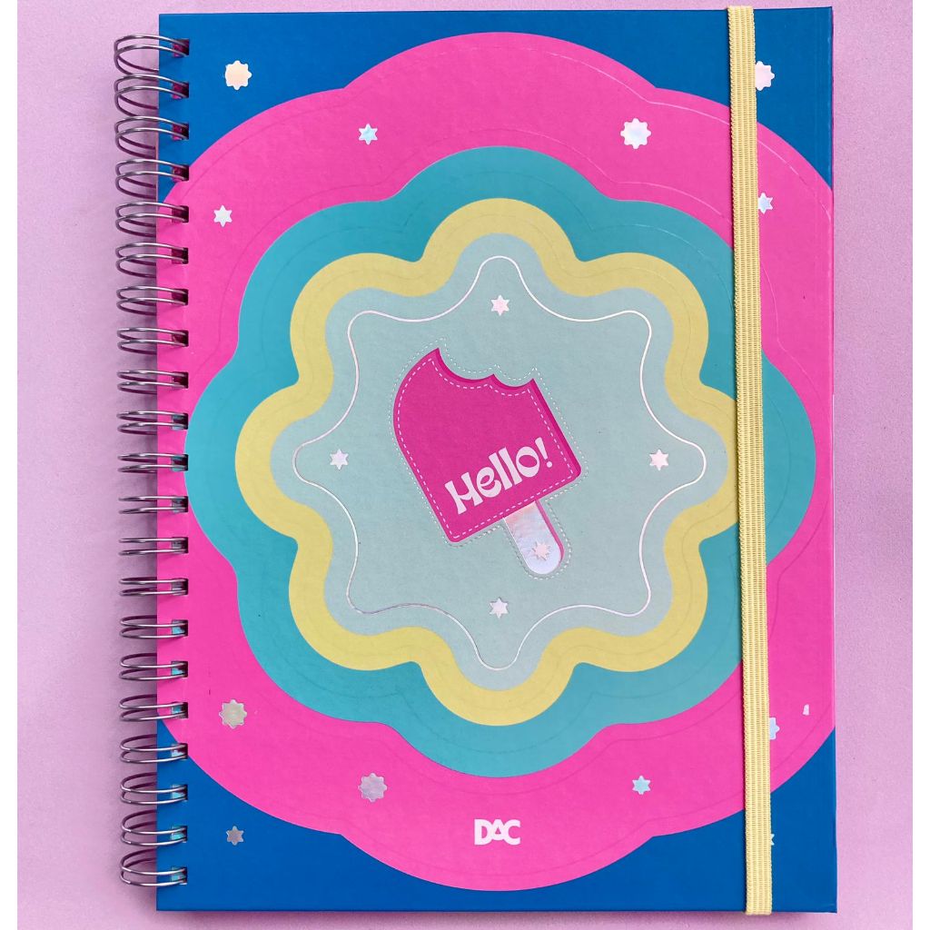 Caderno Smart Universitário Hello DAC | Shopee Brasil