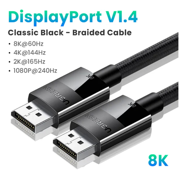 Cabo DisplayPort V1.4 - Ugreen 2 Metros | Shopee Brasil