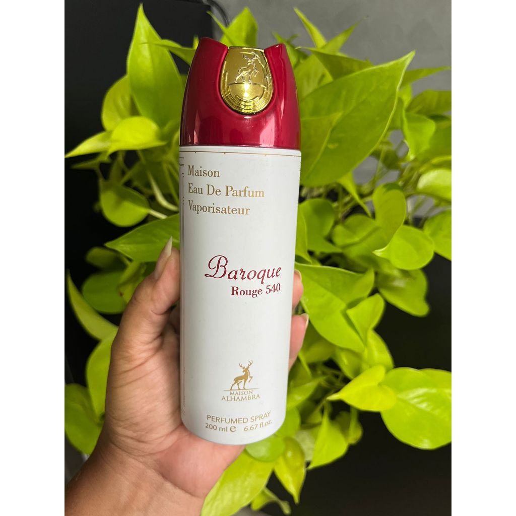 Perfume Spray Corporal BAROQUE ROUGE 540 -AEROSOL 200 ML | Shopee Brasil