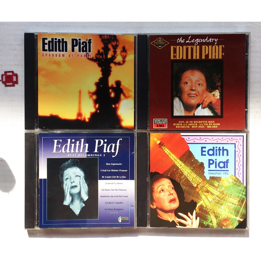 Cd Edith Piaf - Sparrow + The Legendary + Best + Greatest = 4 Cds ...