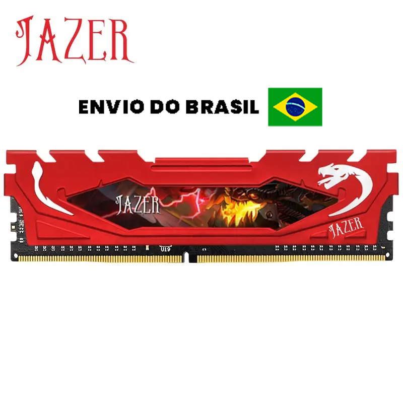 Memória Ram Jazer 16gb DDR4 (2x8gb) 3200mhz - Computador Intel ou Amd ...