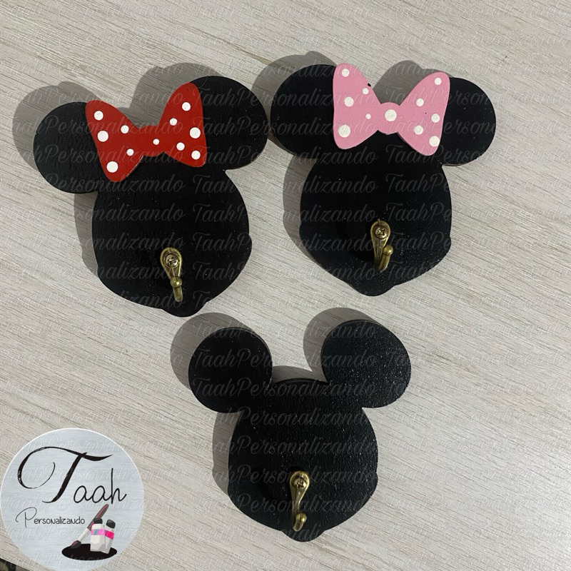 Gancho para parede Mickey e Minnie | Shopee Brasil