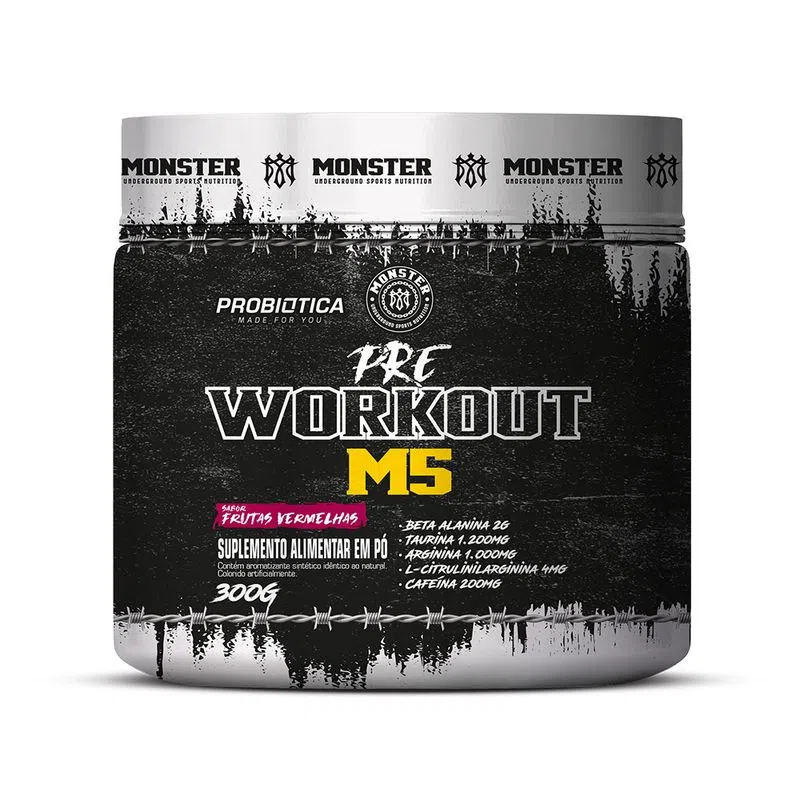 Pré WorkOut M5 - 300g - Probiótica | Shopee Brasil