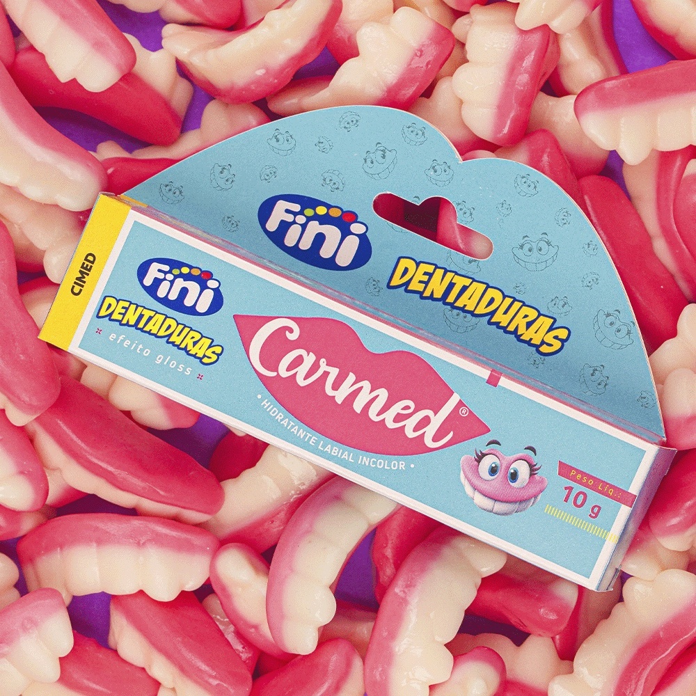 Hidratante Labial Carmed Fini Dentadura 10g | Shopee Brasil