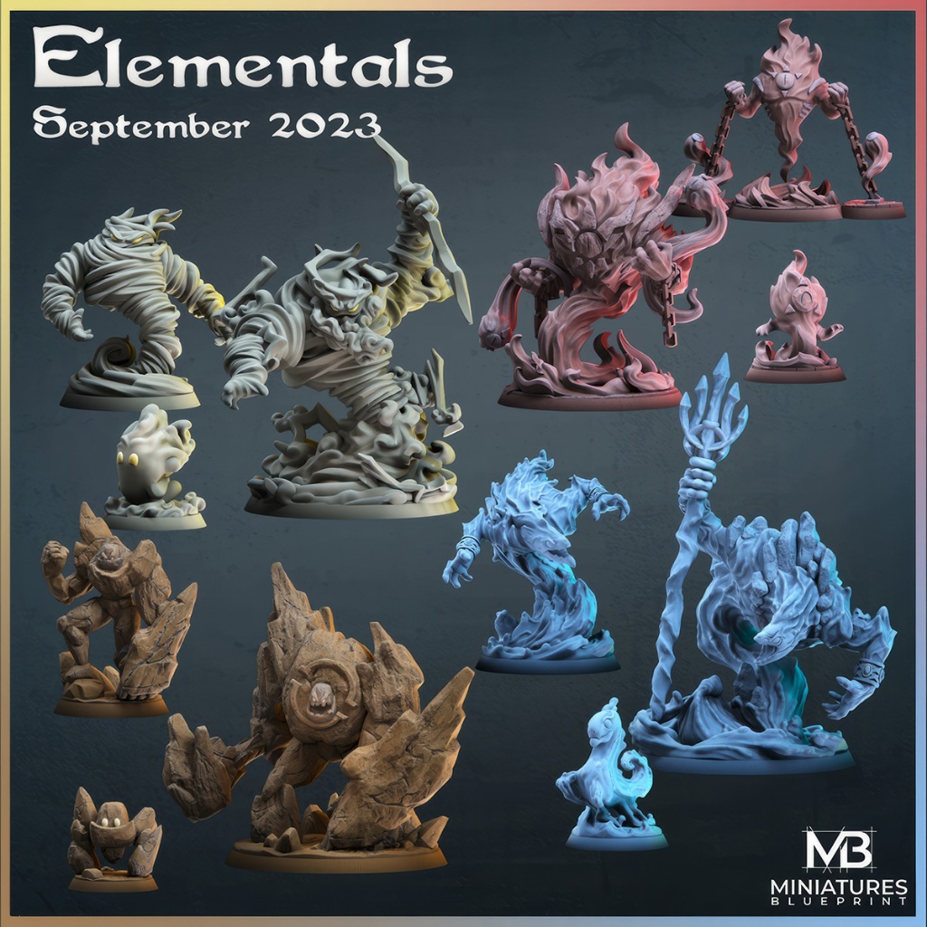 Miniaturas Elementais Rpg Dungeons and Dragons Dnd | Shopee Brasil