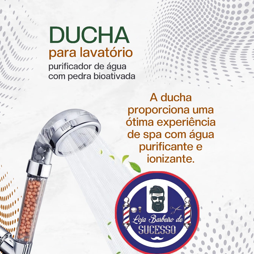 Ducha Chuveiro + Mangueira De Alta Pressão Com Filtragem Iônica ...