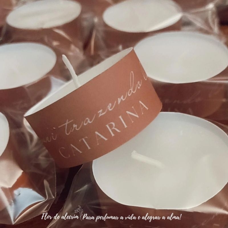 Mini vela aromática personalizada | Shopee Brasil
